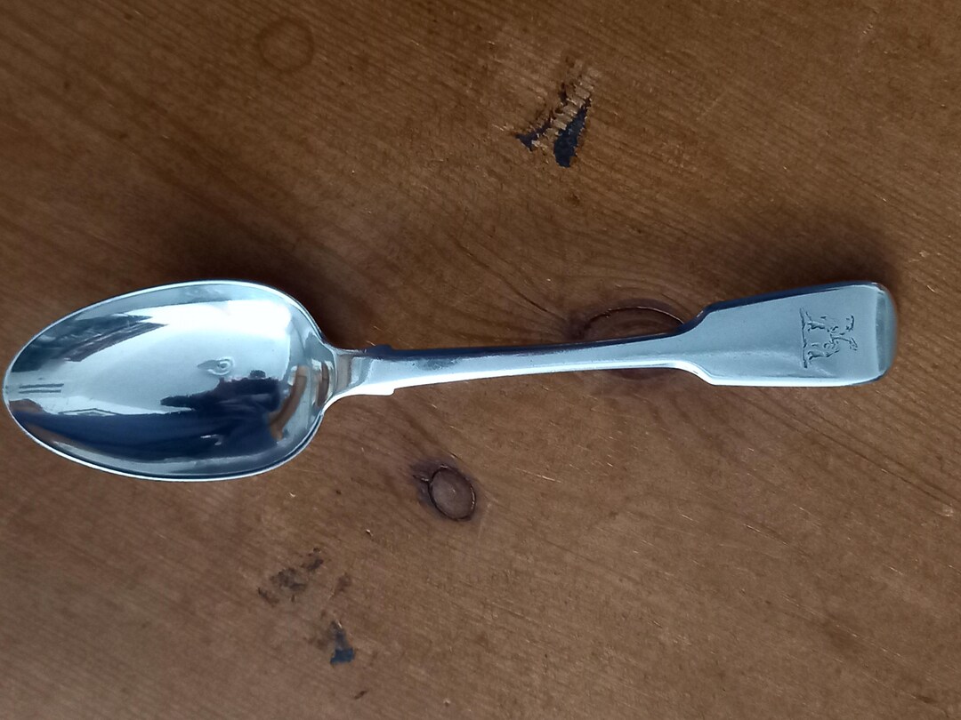 Antique Irish Silver Desert Spoon: Dublin, 1839, Philip Weekes - Etsy