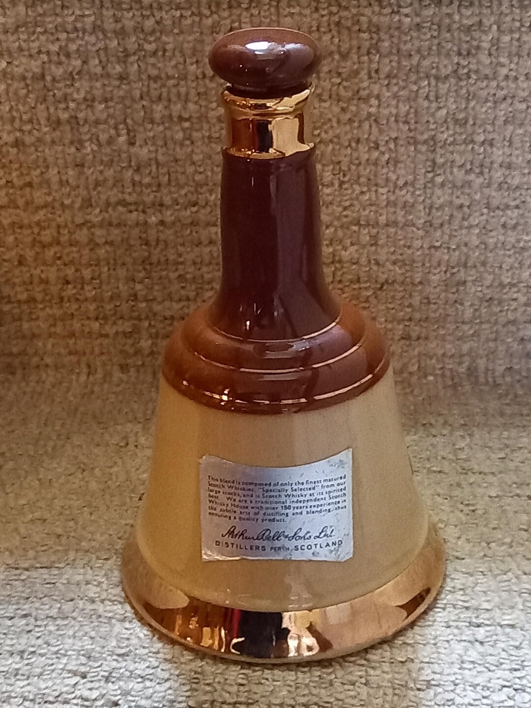 Vintage Wade Bell's Old Scotch Whisky Established 1825 Stone Ware ...