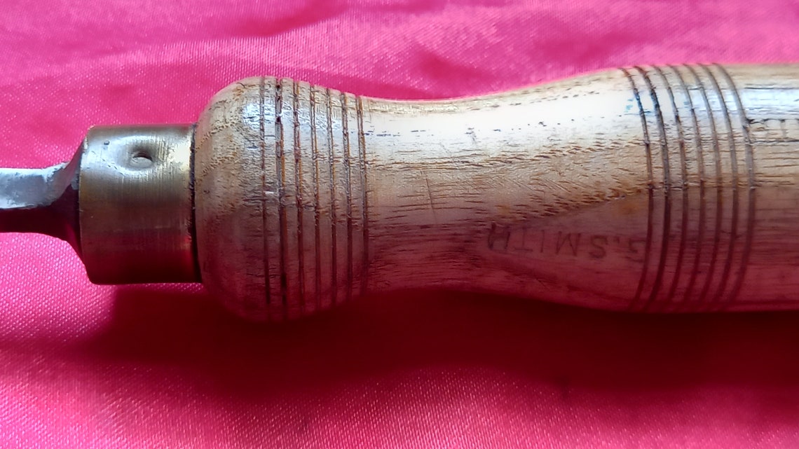 Vintage Tyzack Chisel Blade Eight and a Half Inches Long Ash Handles ...