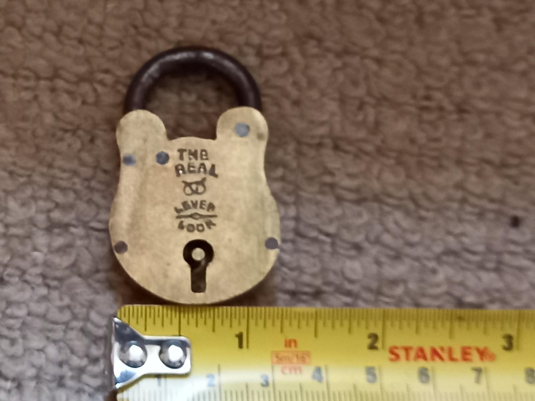 Antique Brass Padlock: the Real Lever Lock, Handmade - Etsy