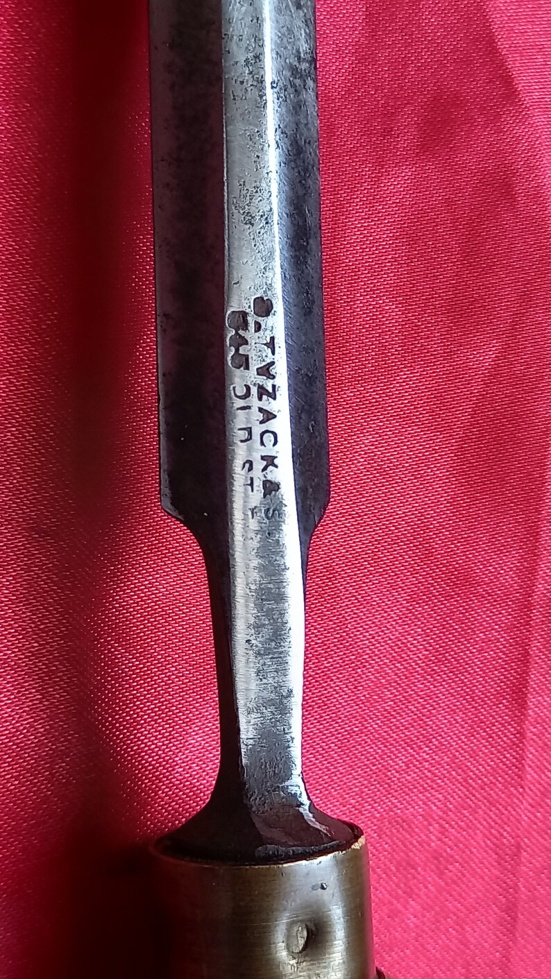 Vintage Tyzack Chisel Blade Eight and a Half Inches Long Ash Handles ...