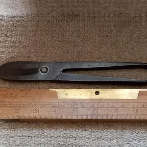 Antique Vintage Blacksmith Made Tin Snips Made of Wrought Iron in Good ...