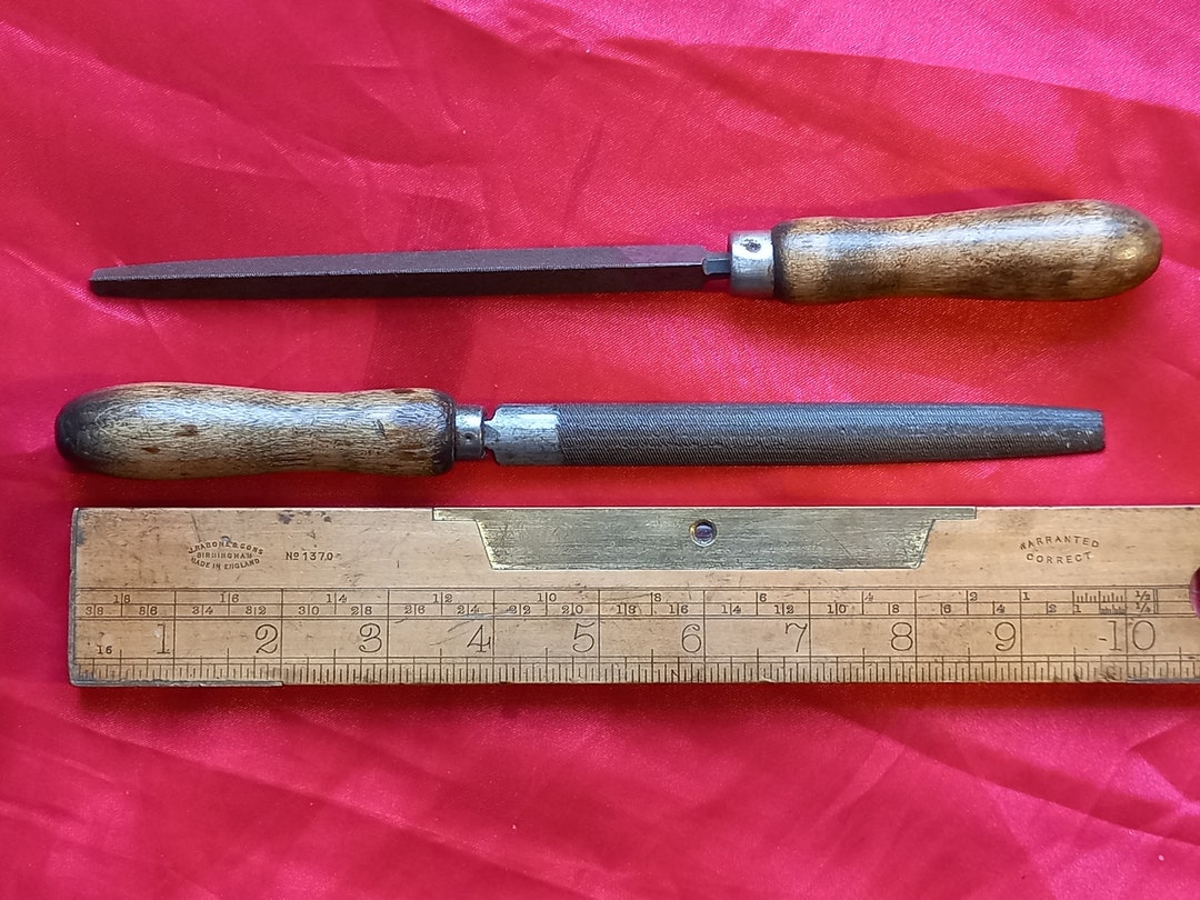 Hand Files a Small Pair With Beech Handles - Etsy
