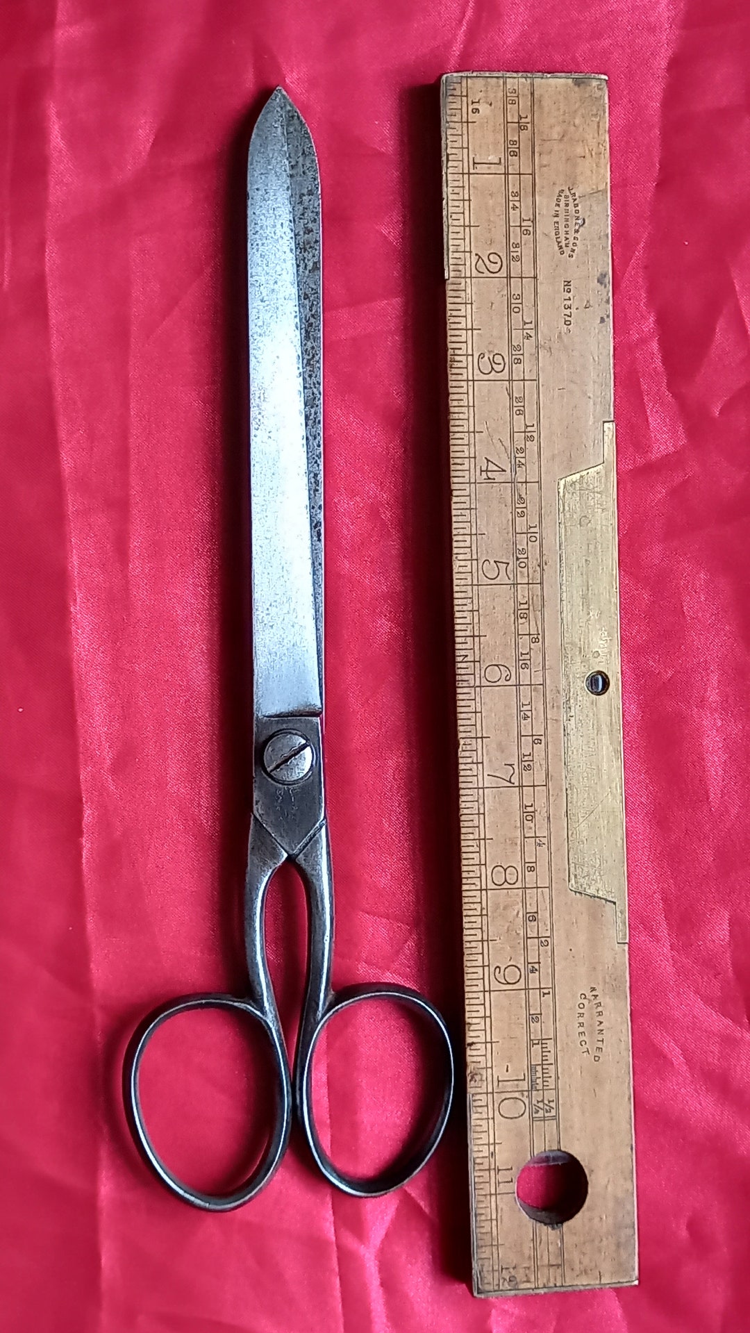 Antique Pair of Decorators Scissors in Superb Condition Cut the Same as ...