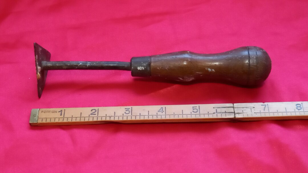 Antique Vintage Paint Scrape Hard Wood Handle - Etsy