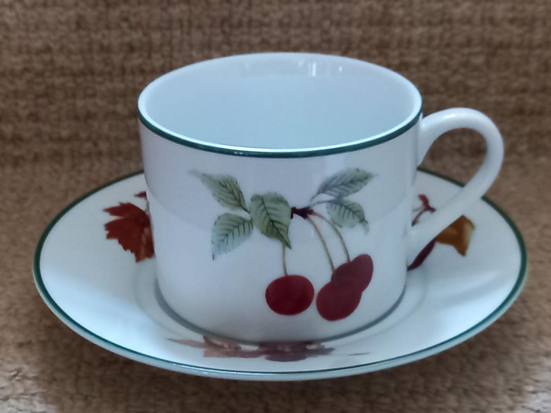 Vintage Royal Worcester Evesham Vale Cup and Saucer Set - Etsy