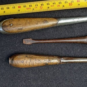 3 Vintage Screwdrivers Used in the MG Tool Kit. by Several Different ...