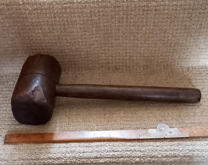 Antique Vintage Large Wooden Mallet or the Name I Like "persuader ",i ...