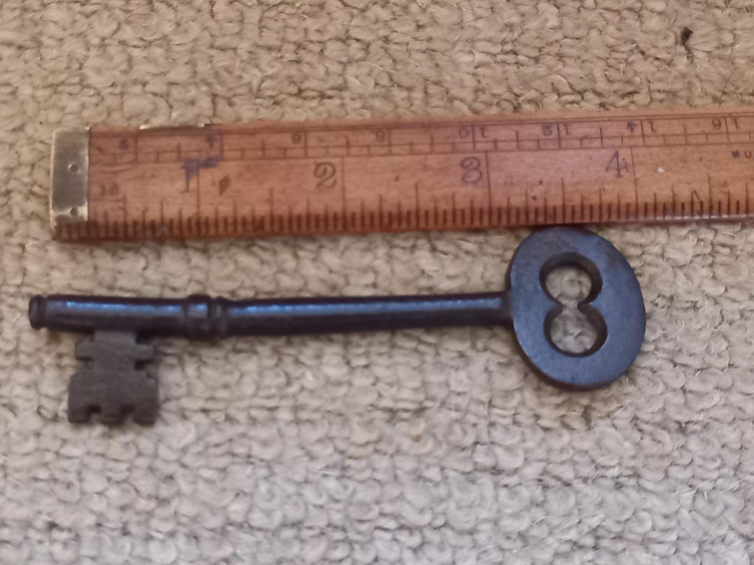 Antique Door Key With "no 8" Bow - Etsy