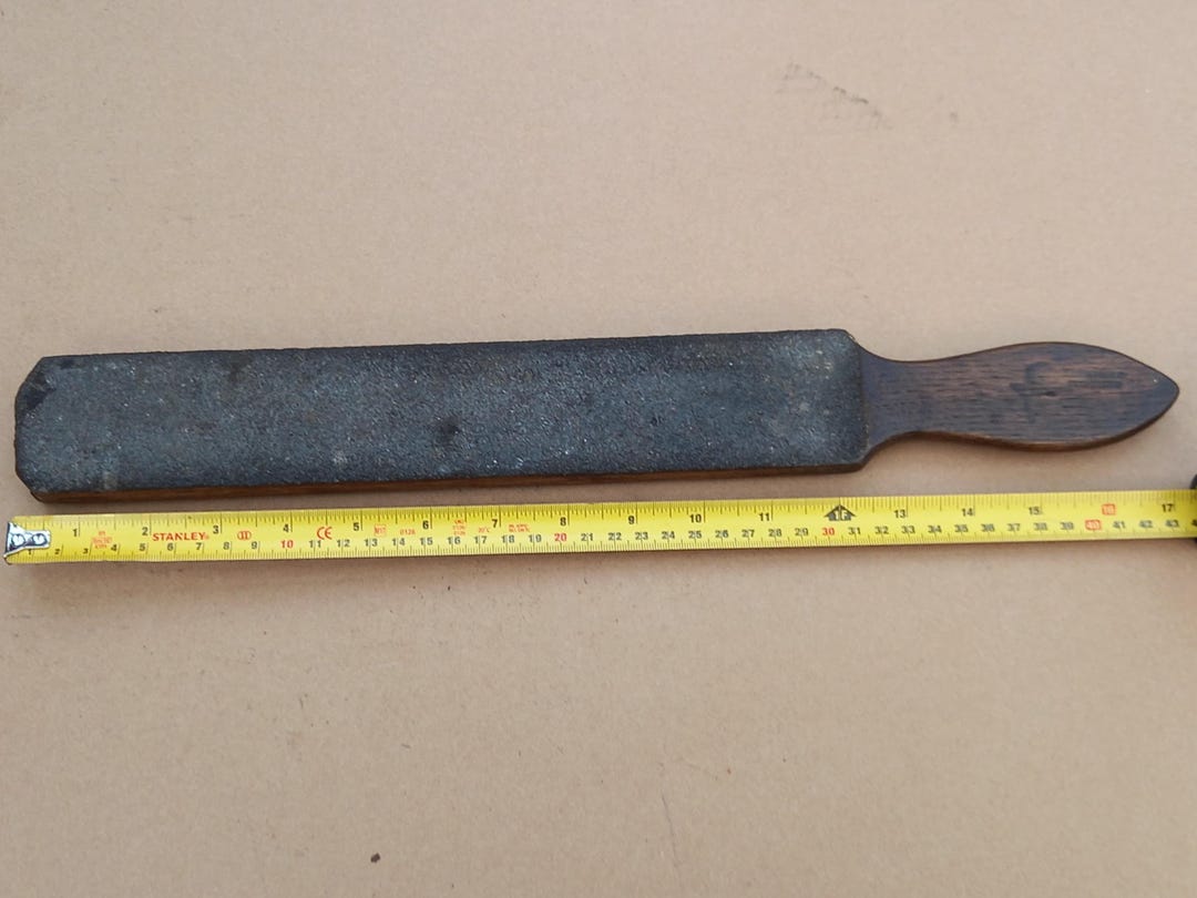 Vintage Antique Strop /stick Shapner Not for Razors It's Time Rough as ...