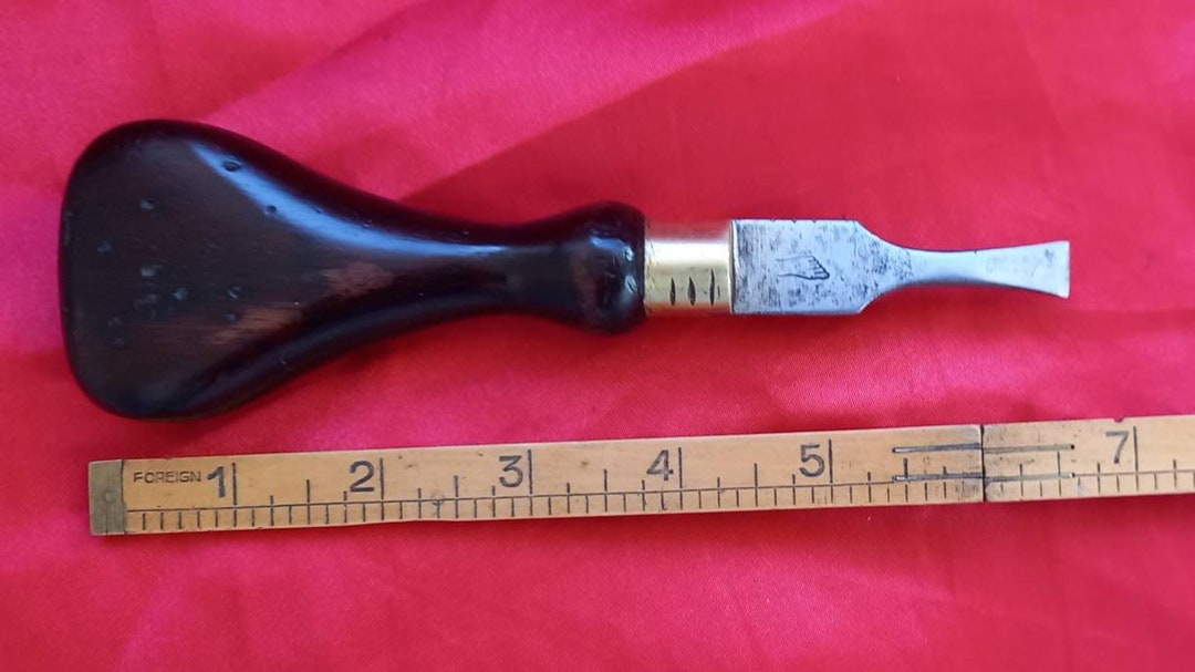 Rare Antique Footprint Gun Smith Turn Screw, Brass Furrel Tear Drop ...