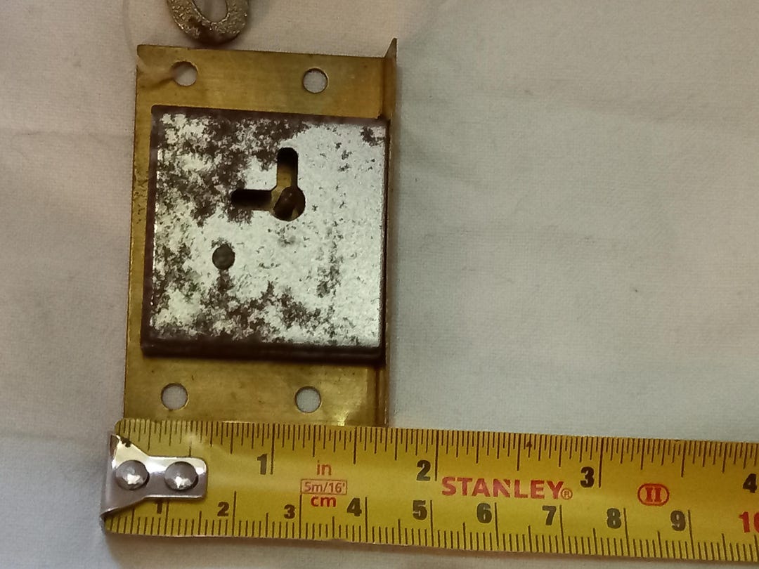 Vintage Brass Drawer Lock With Original Key in Perfect Working Order ...