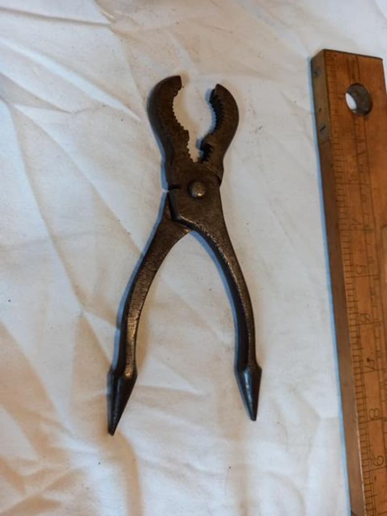 Antique Gas Fitting Pliers: Vintage Tool Box Addition - Etsy