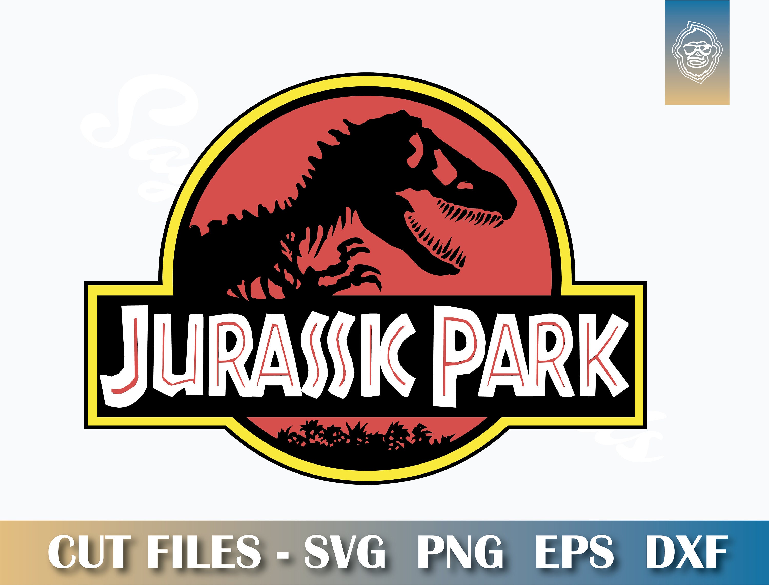 Jurassic Park SVG Logo Jurassic Park Layered SVG SVG File | Etsy