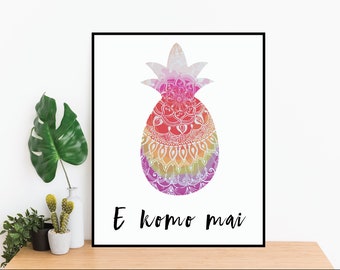 E Komo Mai Printable - Etsy