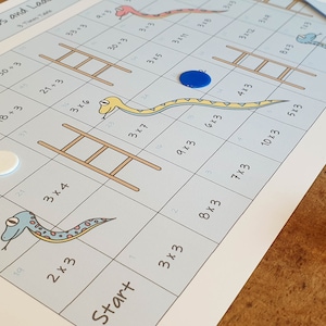 3 Times Table Maths Game Snakes and Ladders Instant - Etsy