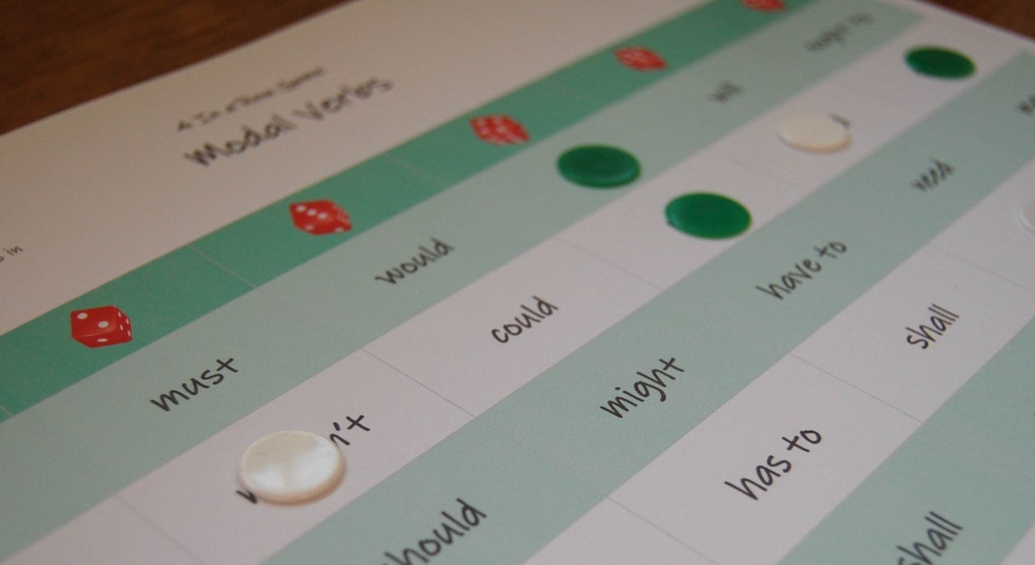 Modal Verbs Grammar Game Instant Download English - Etsy