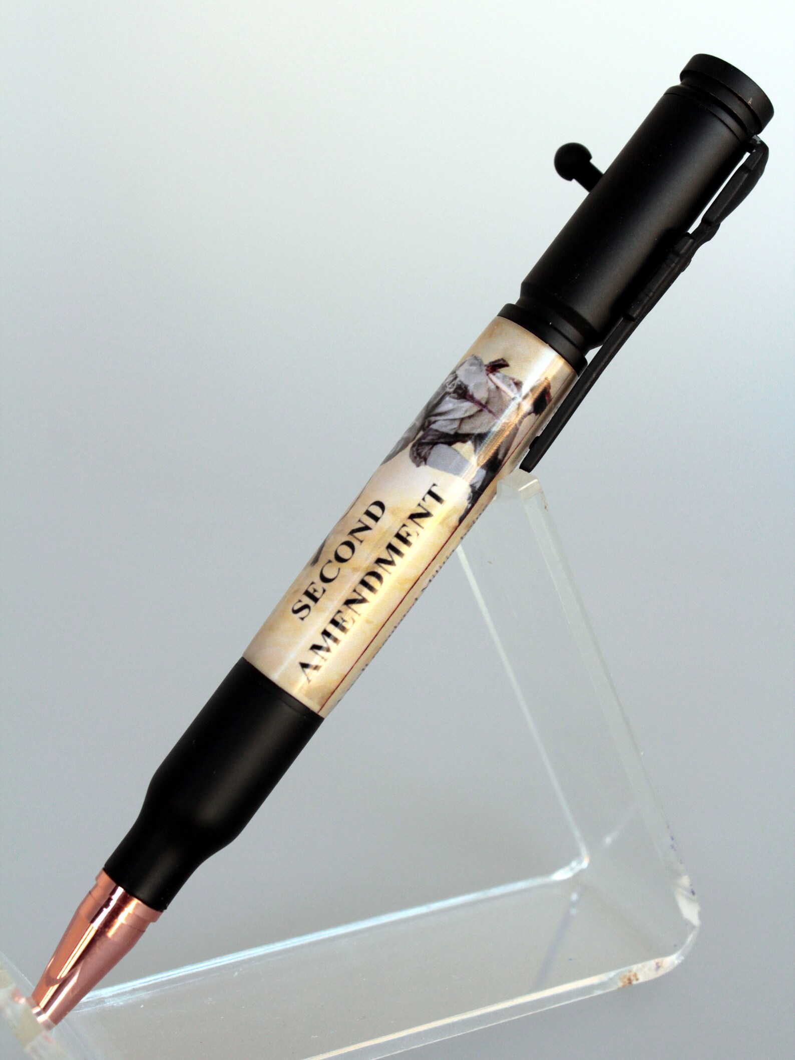 30 Caliber 2nd Amendment Ballpoint Pen Minuteman Barrel Handmade Bolt ...
