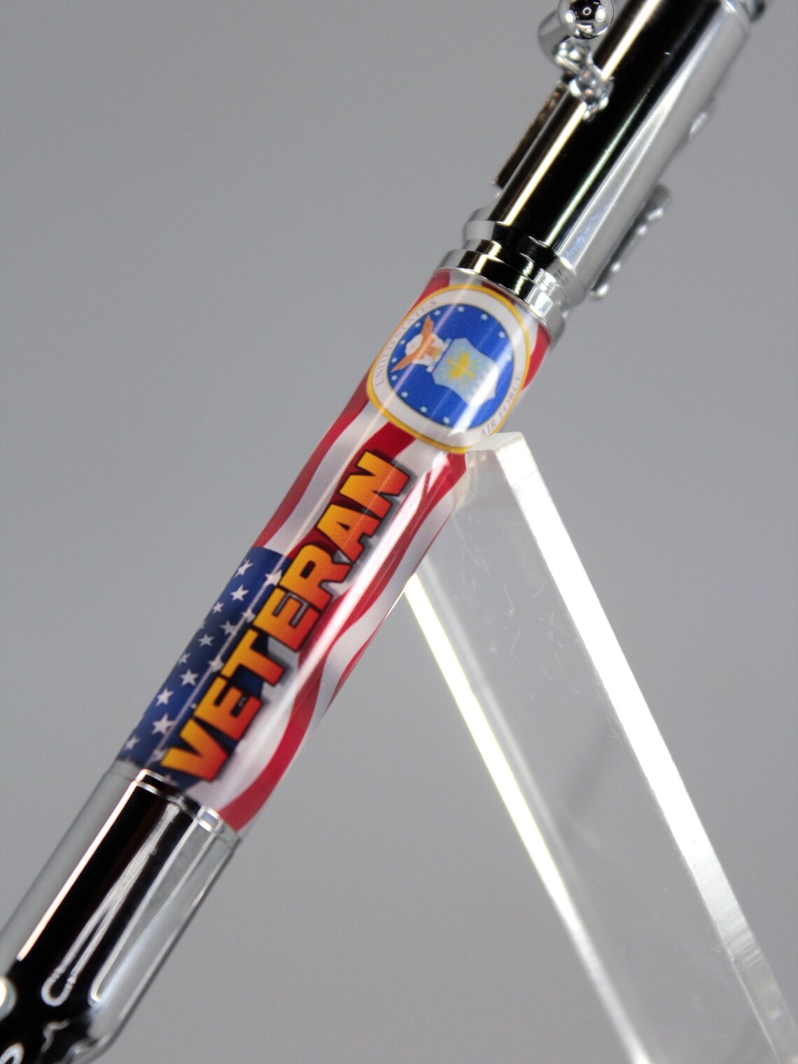 US Air Force Emblem and Cool Veteran Text on Old Glory Bolt Action 30 ...