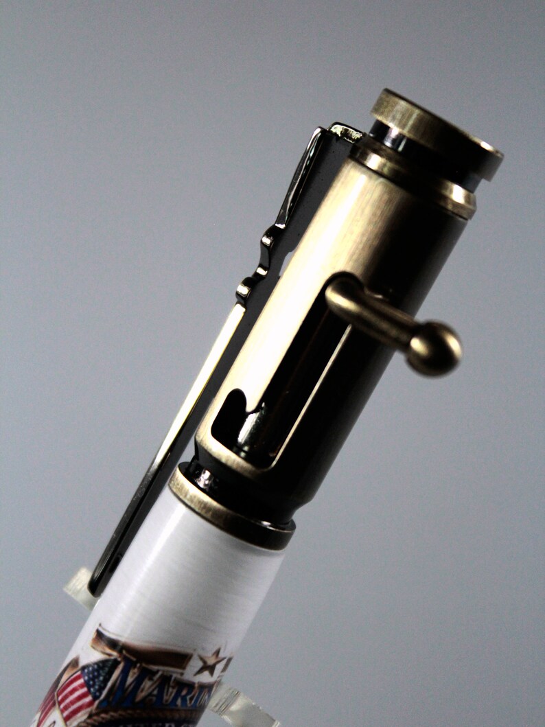 30 Cal. USMC Ballpoint Pen With Special Decal - Bolt Action Mechanism ...