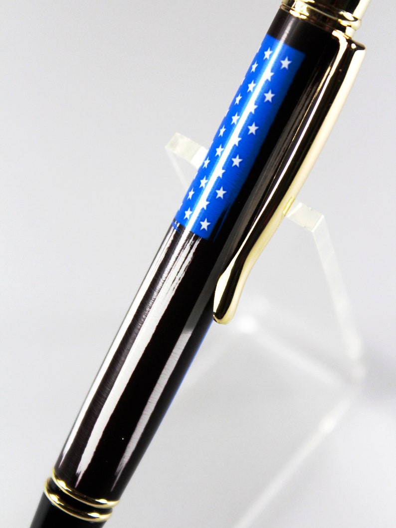 Police Officer Gift - Thin Blue Line Ballpoint Pen - Honor Our 1st ...