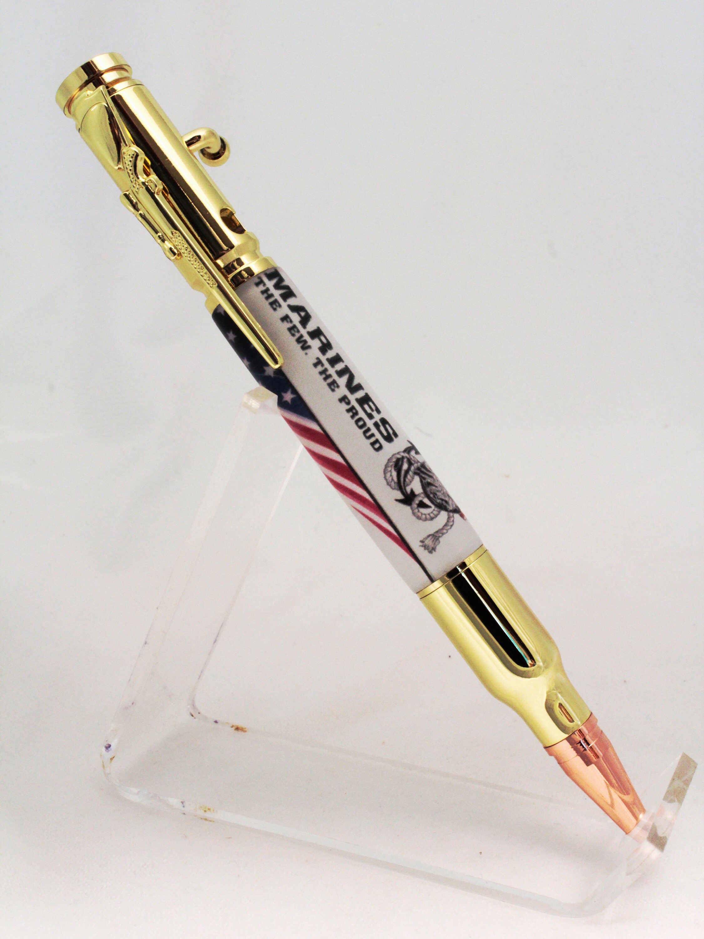 Bolt Action Pen USMC Artist Eagle Globe & Anchor Marine Slogan ...