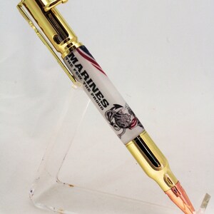 Bolt Action Pen USMC Artist Eagle Globe & Anchor Marine Slogan ...