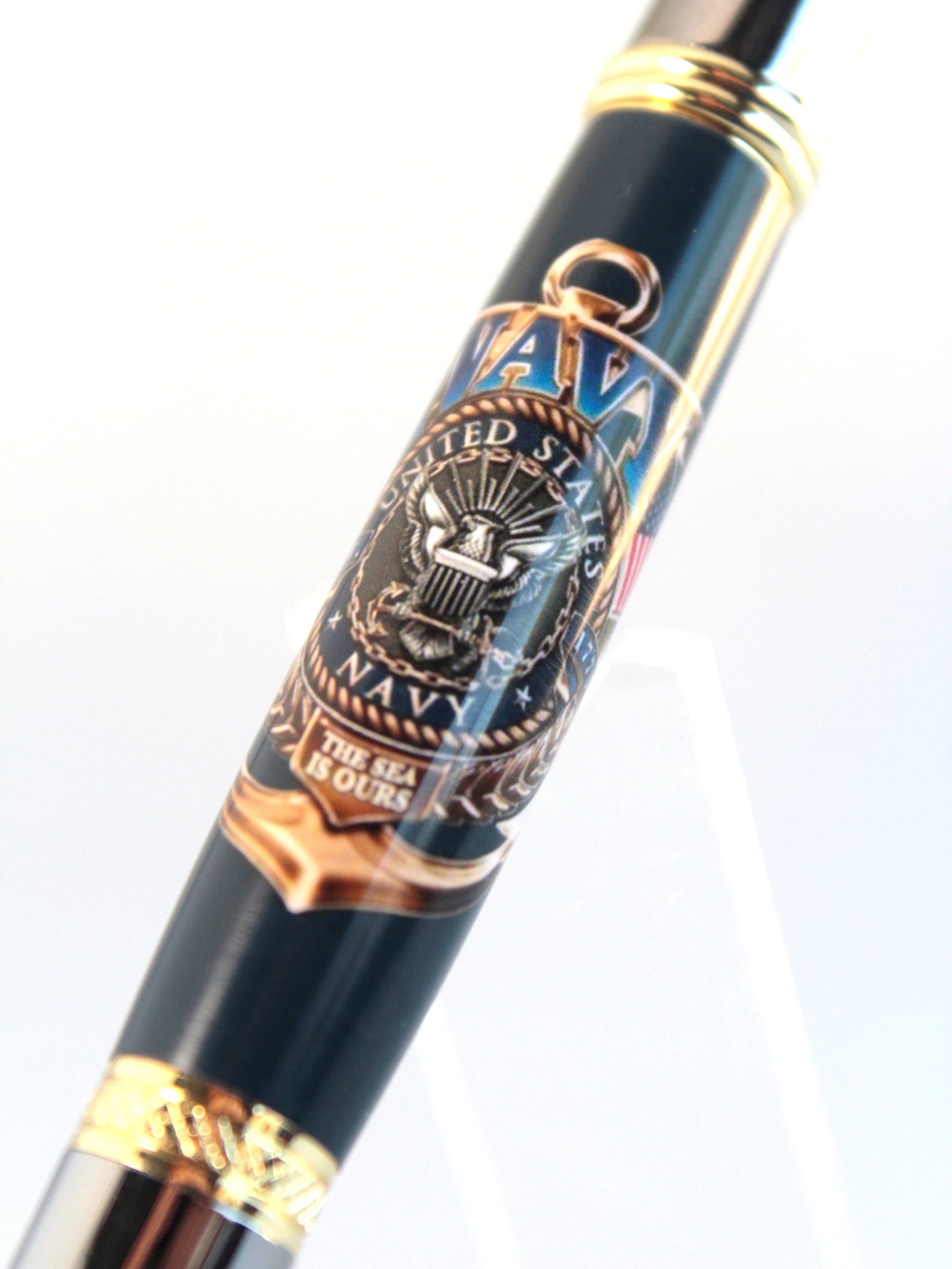 US Navy - the Sea is Ours - Special Decal - Classic Twist Ballpoint Pen ...