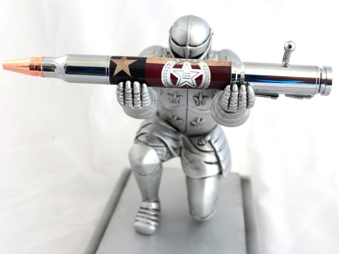 Bolt Action Texas Ranger Texas Flag Chrome 30 Caliber Ballpoint Pen - Etsy