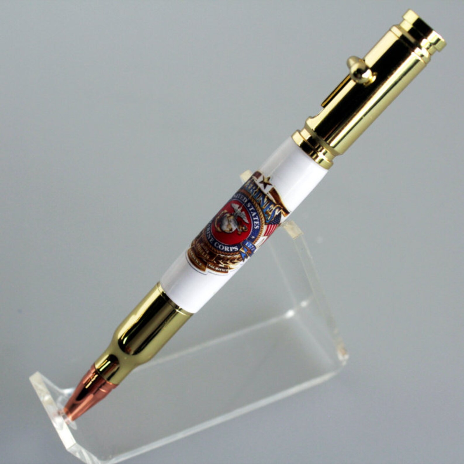 Handcrafted Pen With Custom USMC Decal Barrel Bolt Action 30 Caliber ...