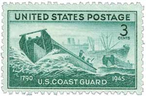 US Coast Guard Bolt Action Pen 1945 US Postage Stamp USCG 155th ...