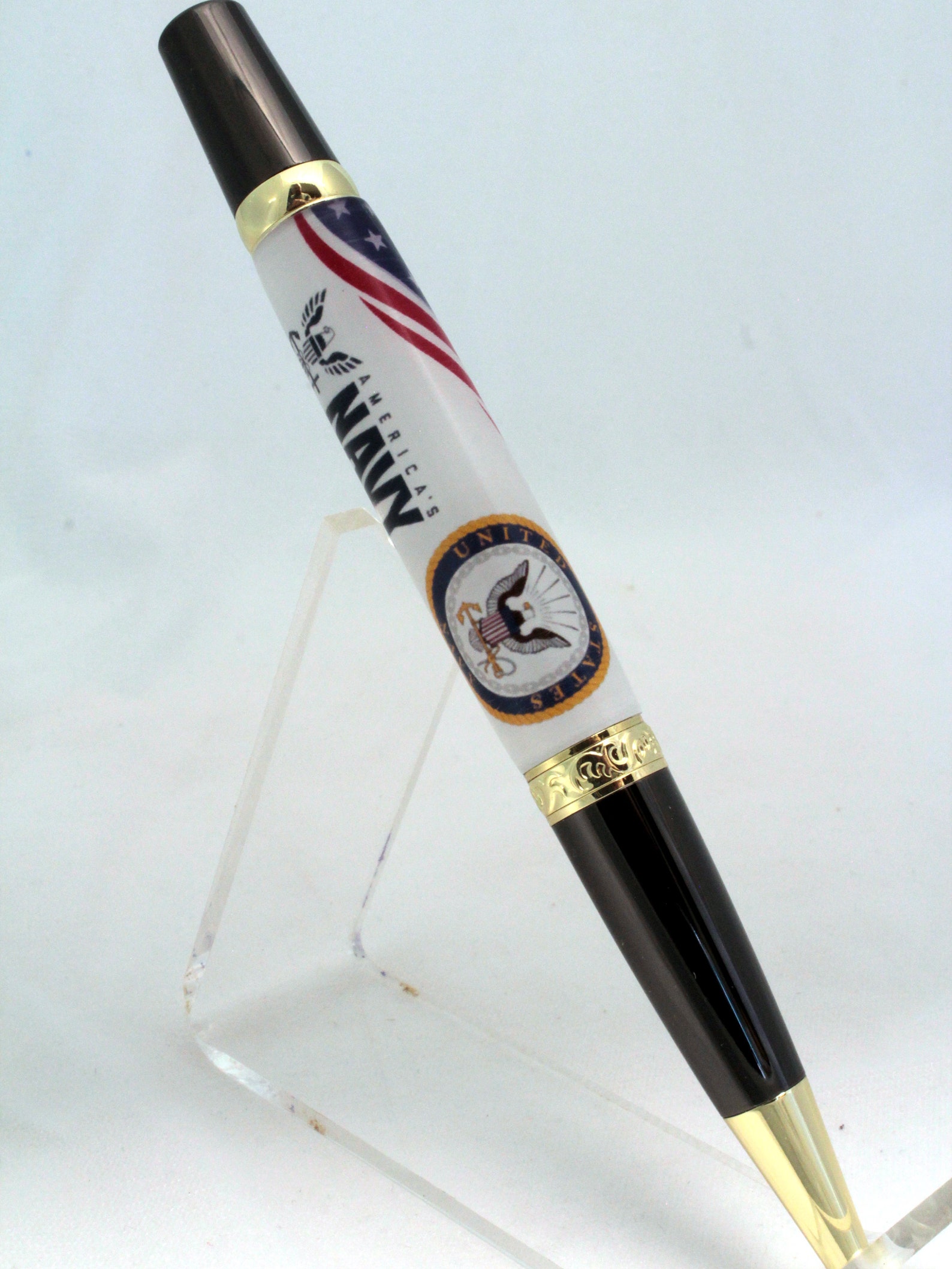 USN - "america's Navy Forged by the Sea" Classic Twist Ballpoint Pen - Etsy