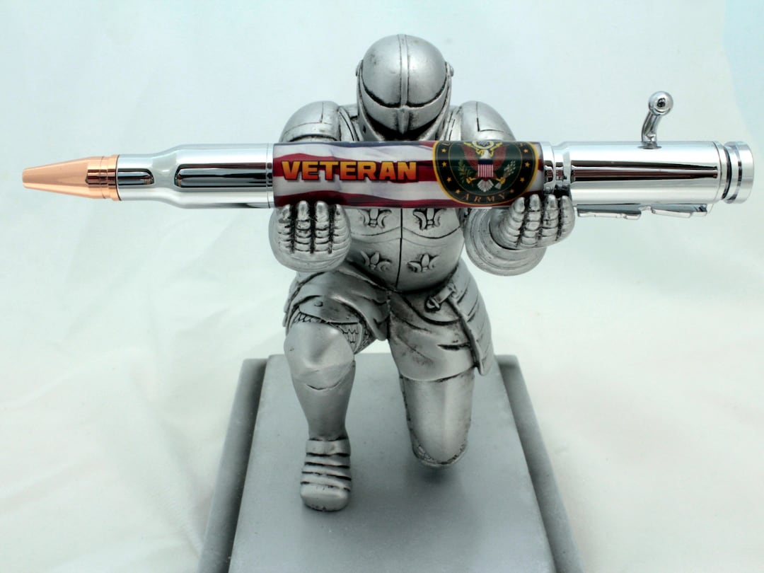 Custom Pen With US Army Service Emblem and Cool Veteran Text on Old ...