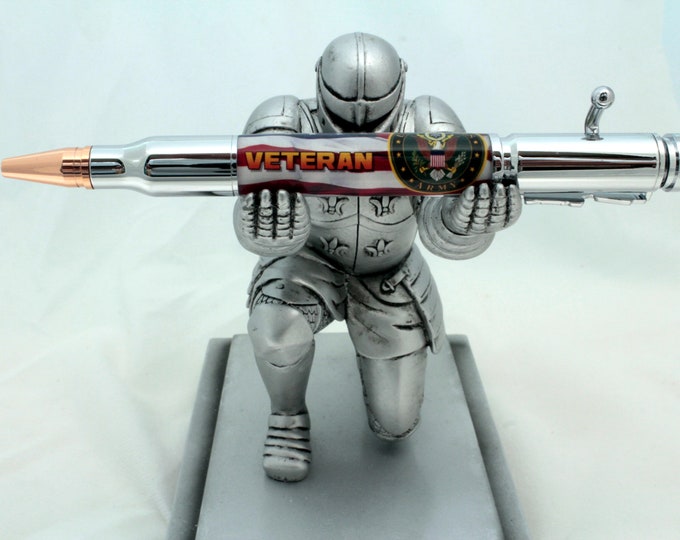 Custom Pen With US Army Service Emblem and Cool Veteran Text on Old ...