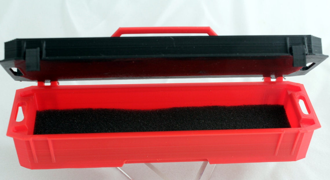 Pen Case 3D Printed Toolbox Red and Black Customization Available - Etsy