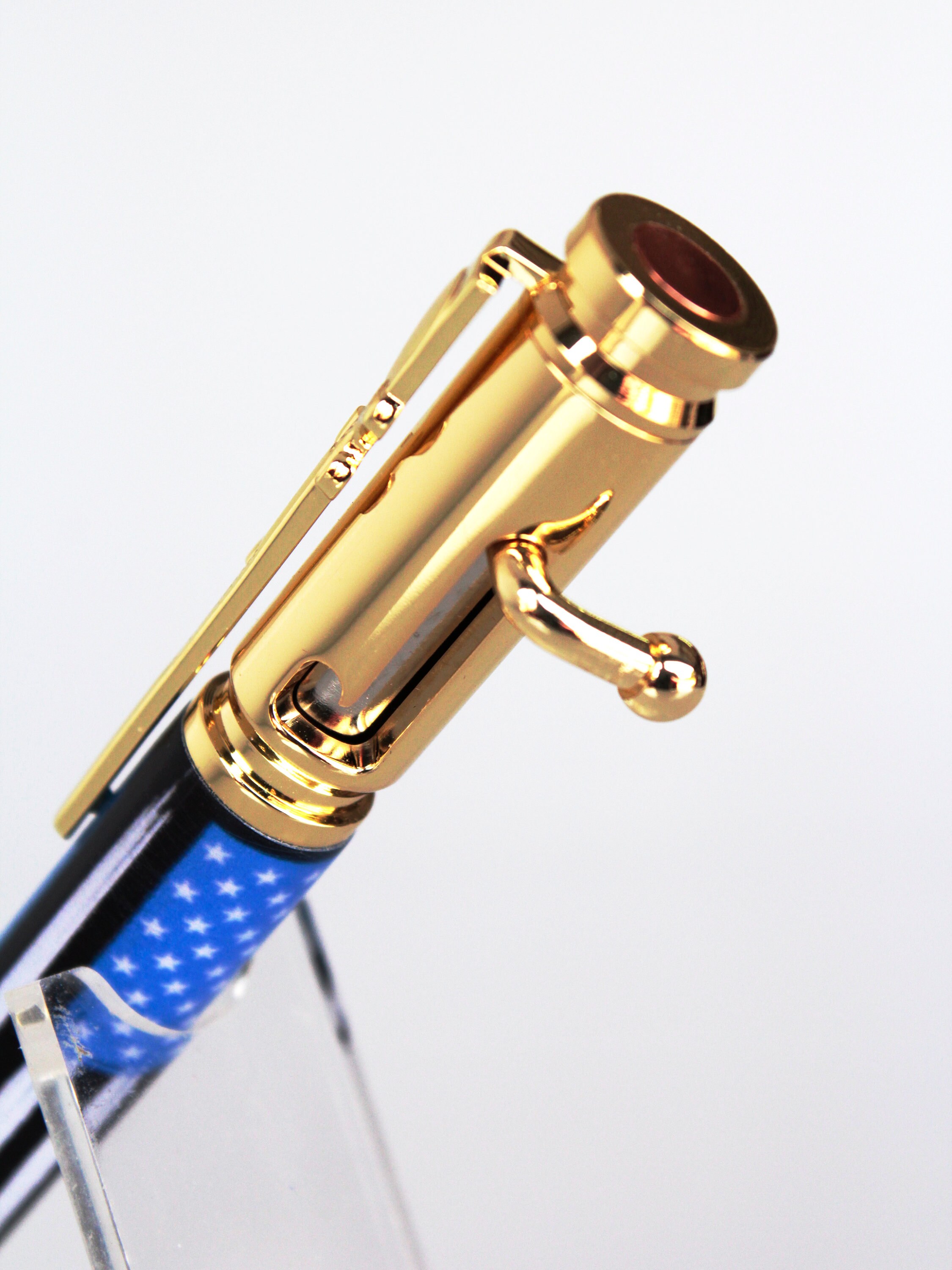 Police Officer Gift - Thin Blue Line Bolt Action Pen - Honor Our 1st ...