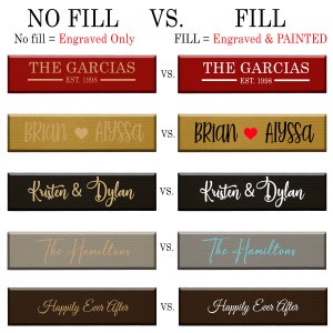 Stained Personalized Full Color Engraved Wood Blocks Wedding - Etsy