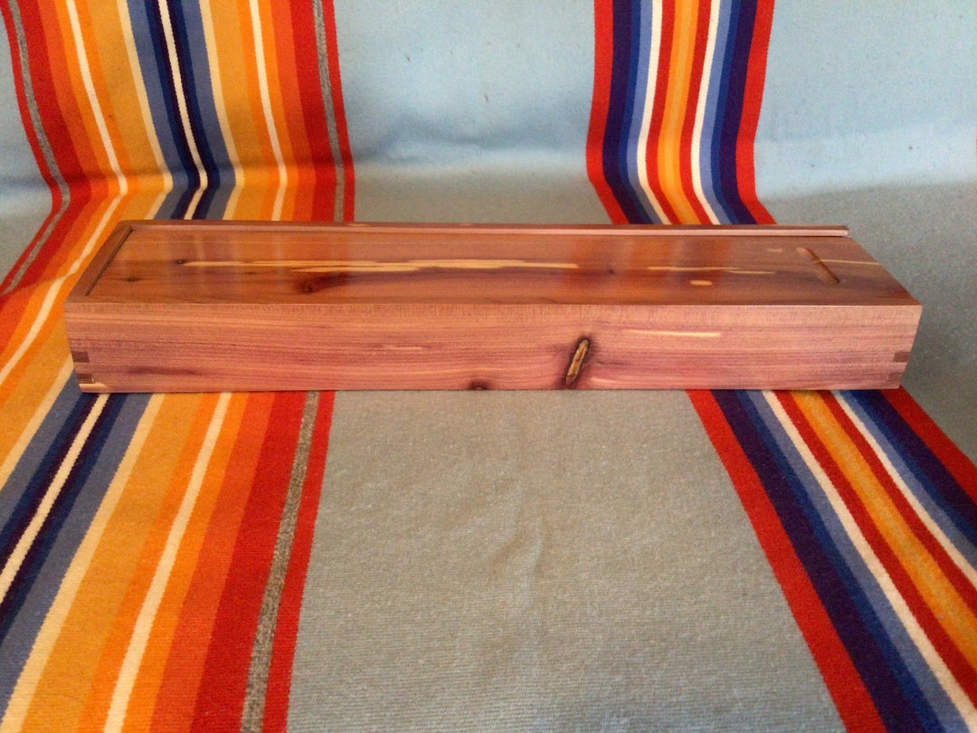 Osage Made Native American Cedar Feather Box for Storing Eagle, Roach ...