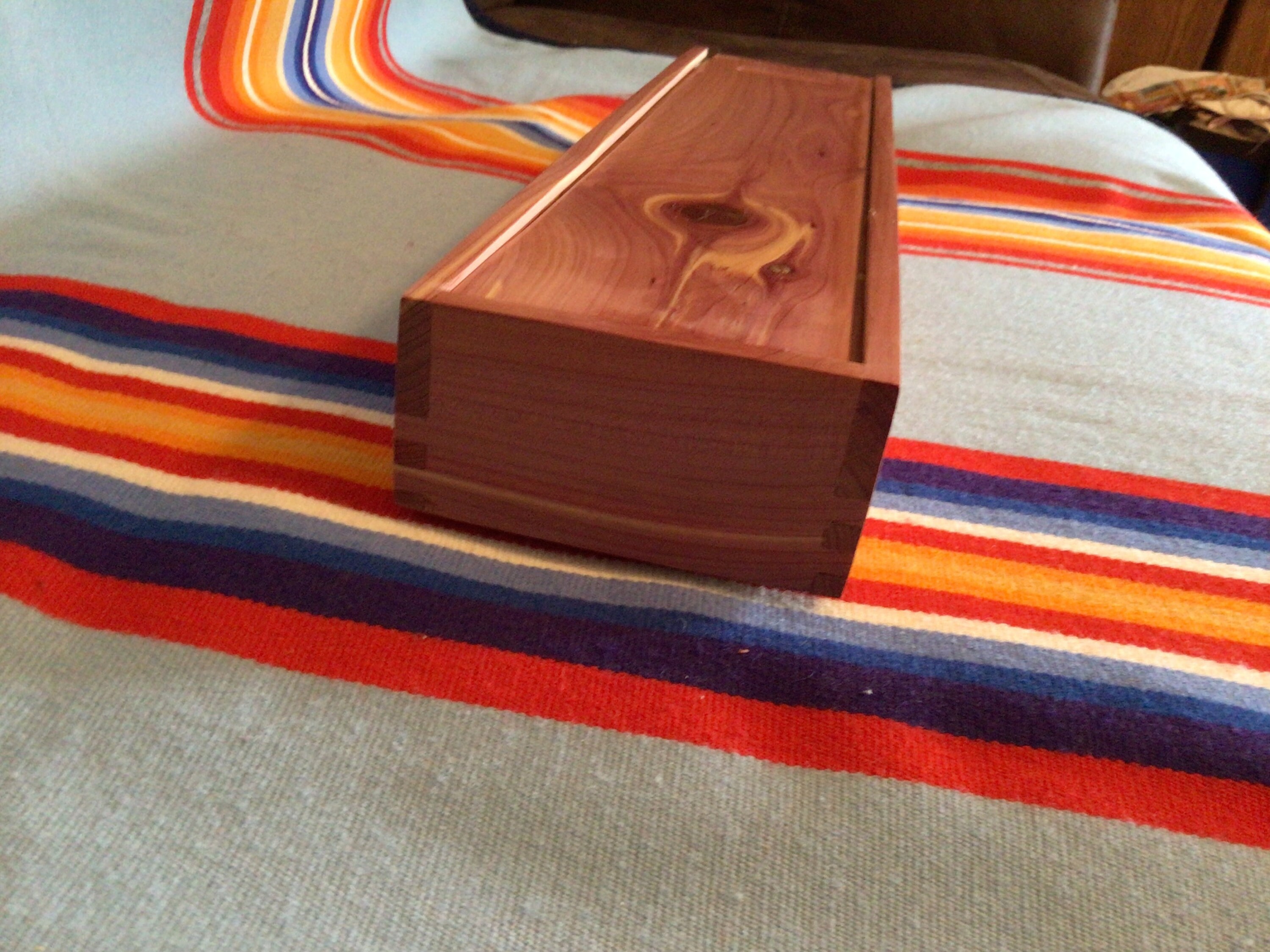 Osage Made Native American Cedar Feather Box for Storing Eagle, Roach ...