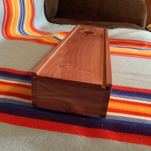 Osage Made Native American Cedar Feather Box for Storing Eagle, Roach ...