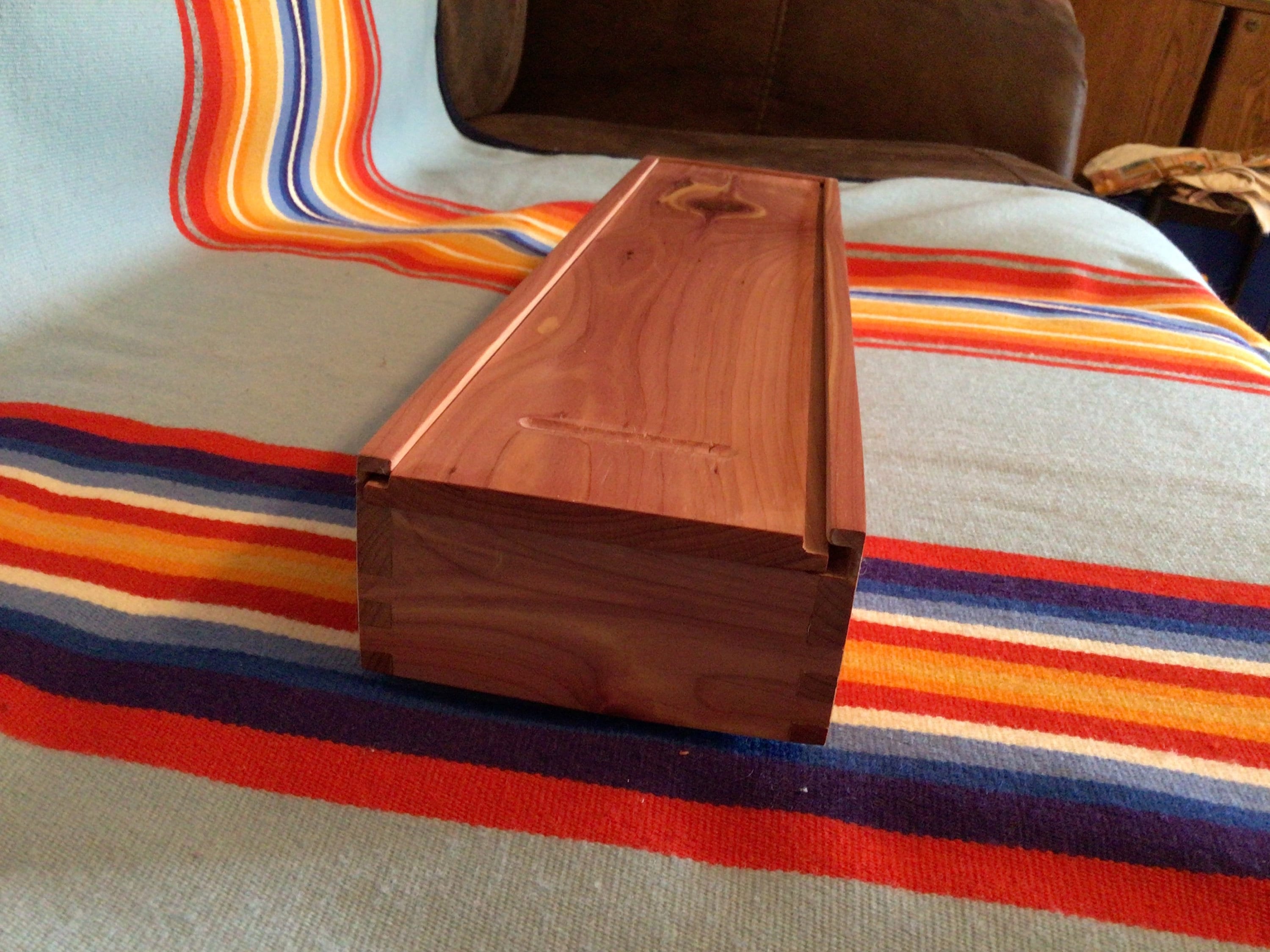 Osage Made Native American Cedar Feather Box for Storing Eagle, Roach ...