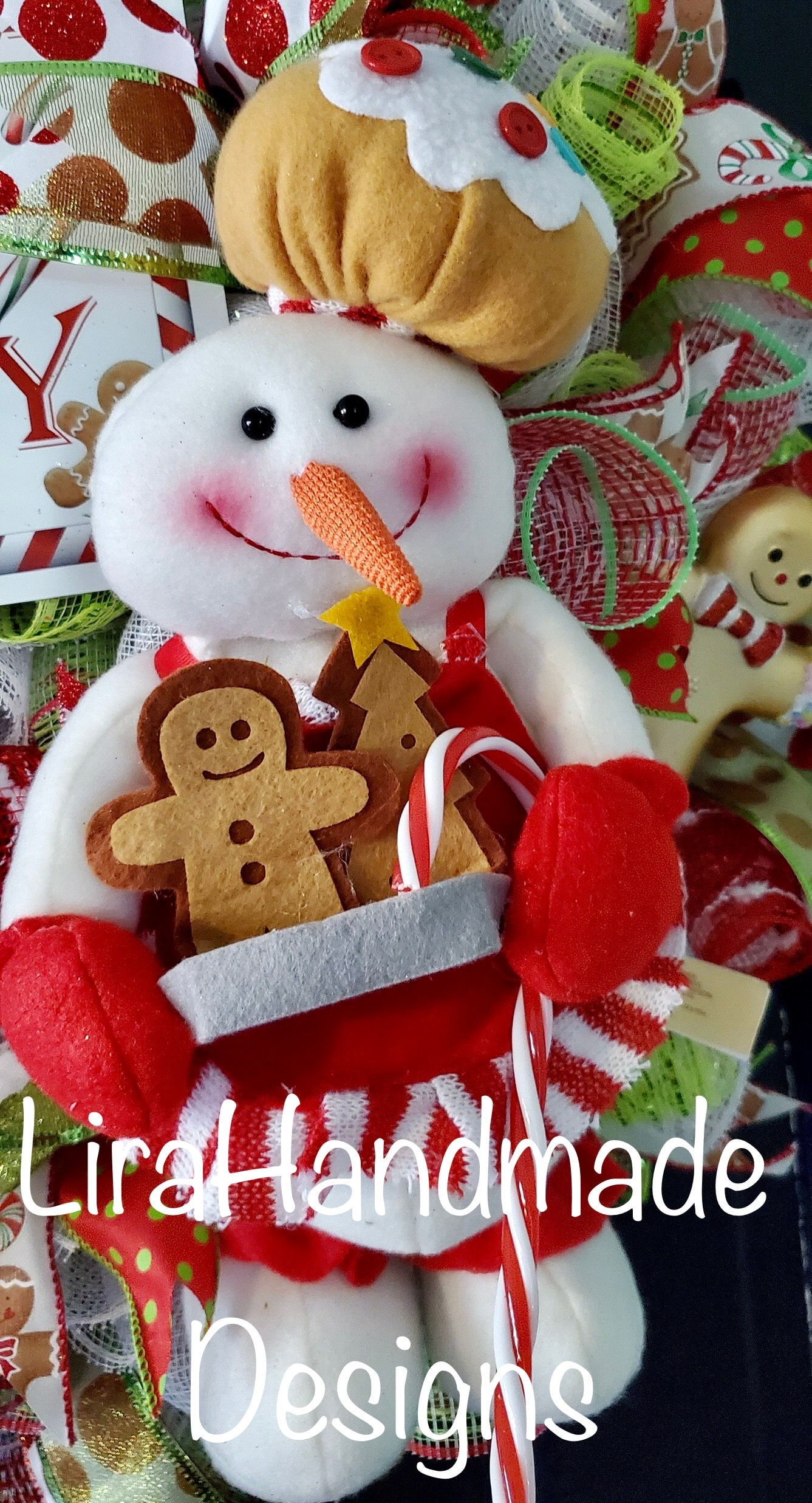 Christmas Sweets Deco Mesh Handcrafted Wreath - Etsy