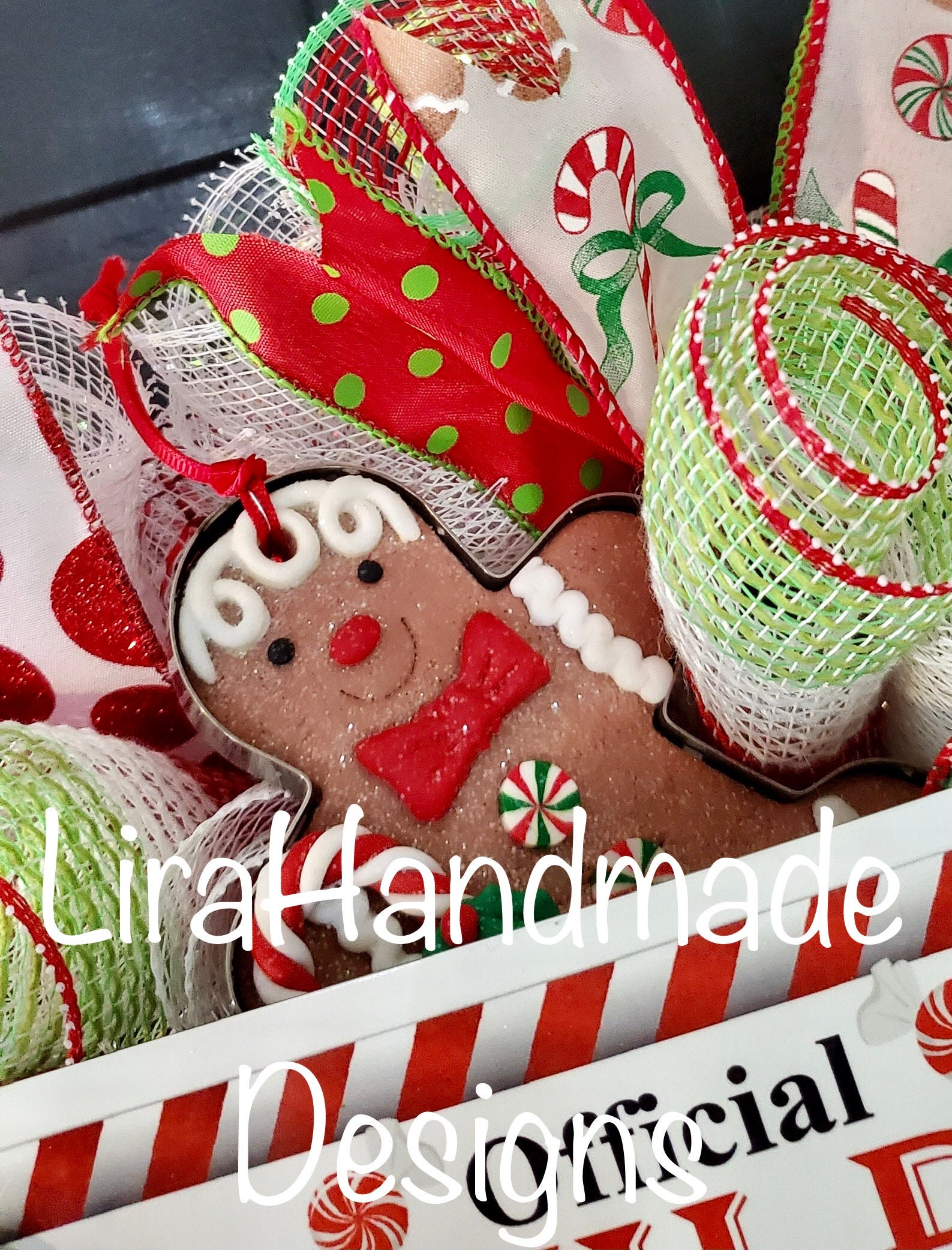 Christmas Sweets Deco Mesh Handcrafted Wreath - Etsy