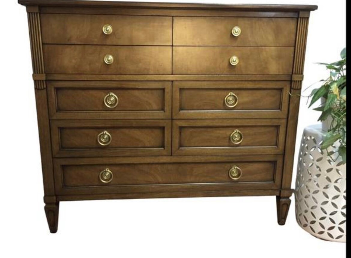Sold**beautiful Vintage Henredon Dresser & Chest Mid Century MCM Set - Etsy