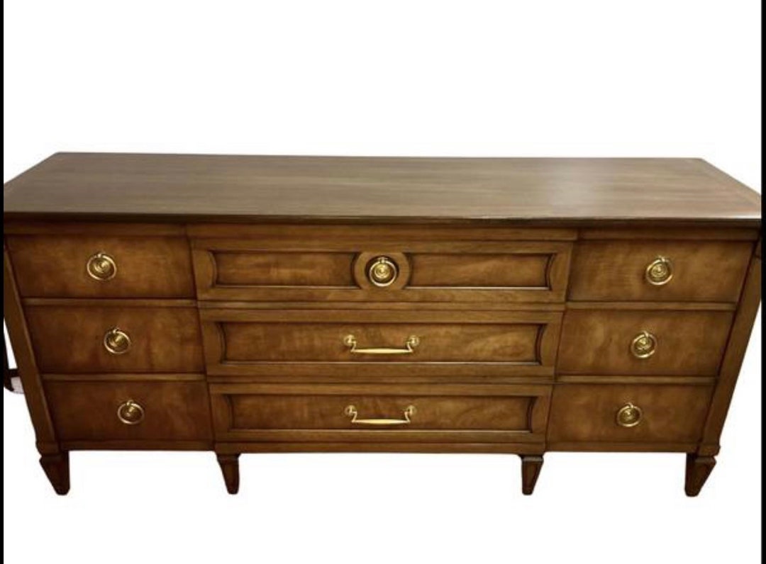 Sold**beautiful Vintage Henredon Dresser & Chest Mid Century MCM Set - Etsy