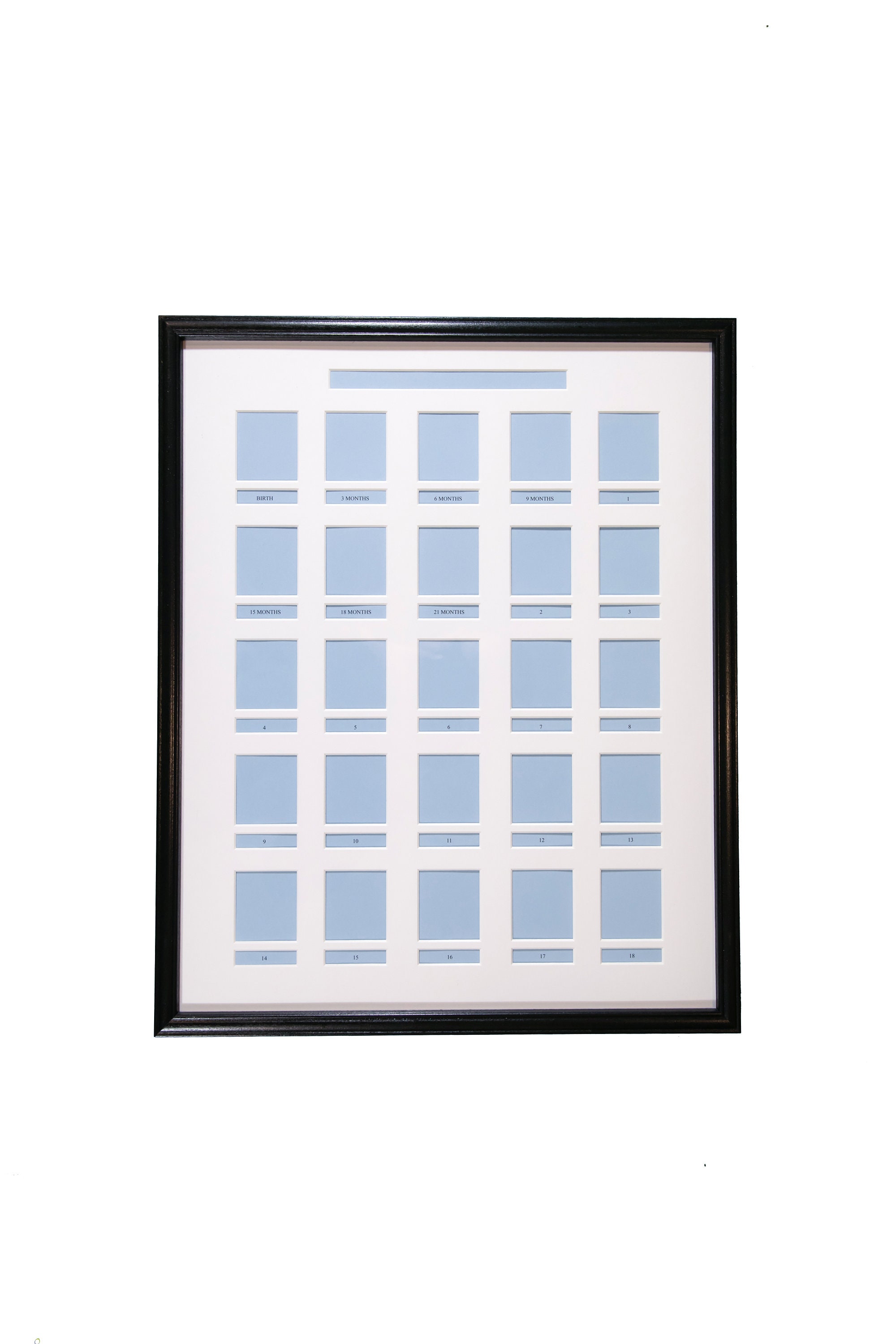 Personalized Baby/child Photo Frame Birth to Age 18 Holds 25 Wallet ...