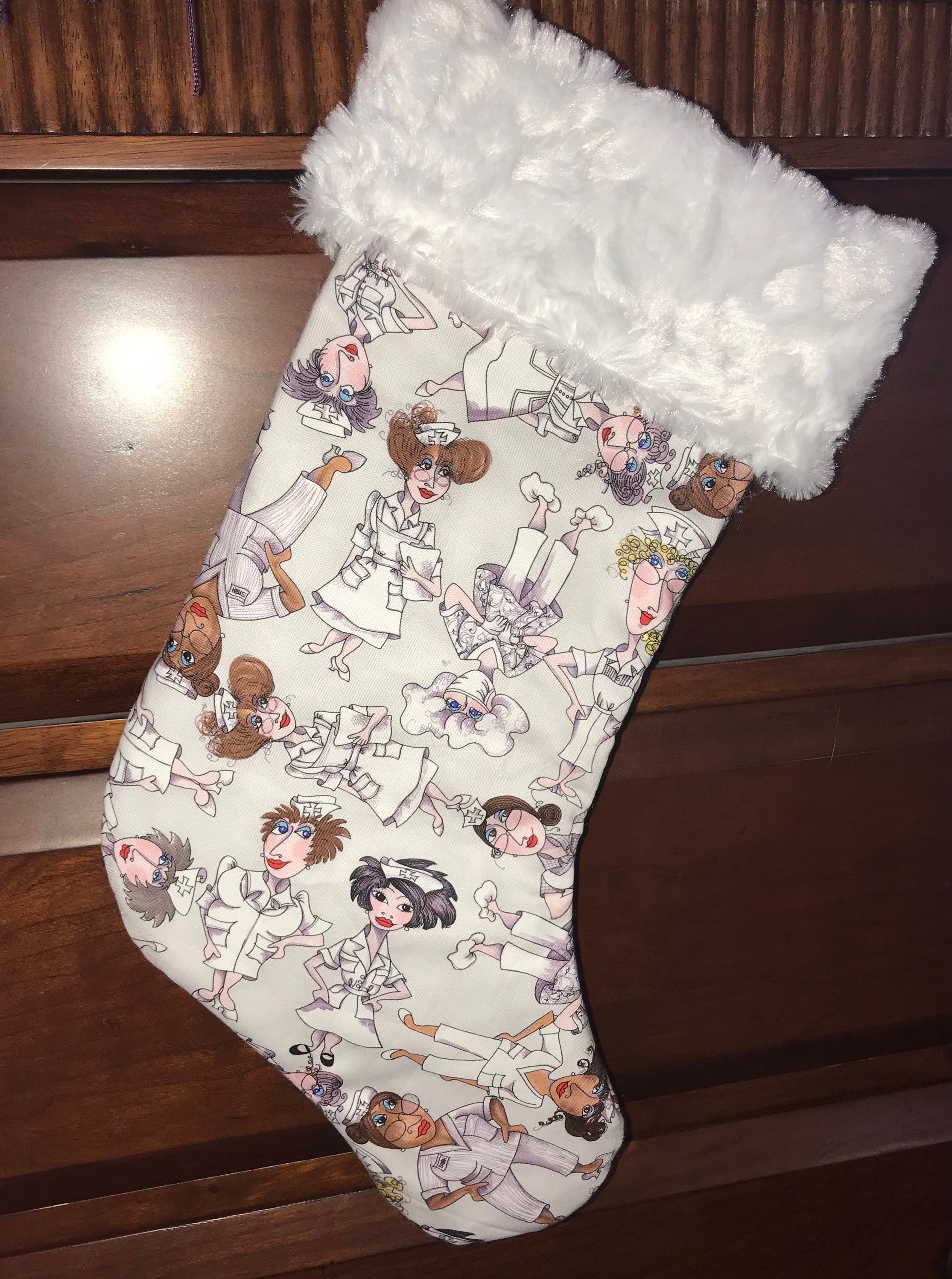 Medical RN Nurse or Doctor Personalized Christmas Stocking | Etsy