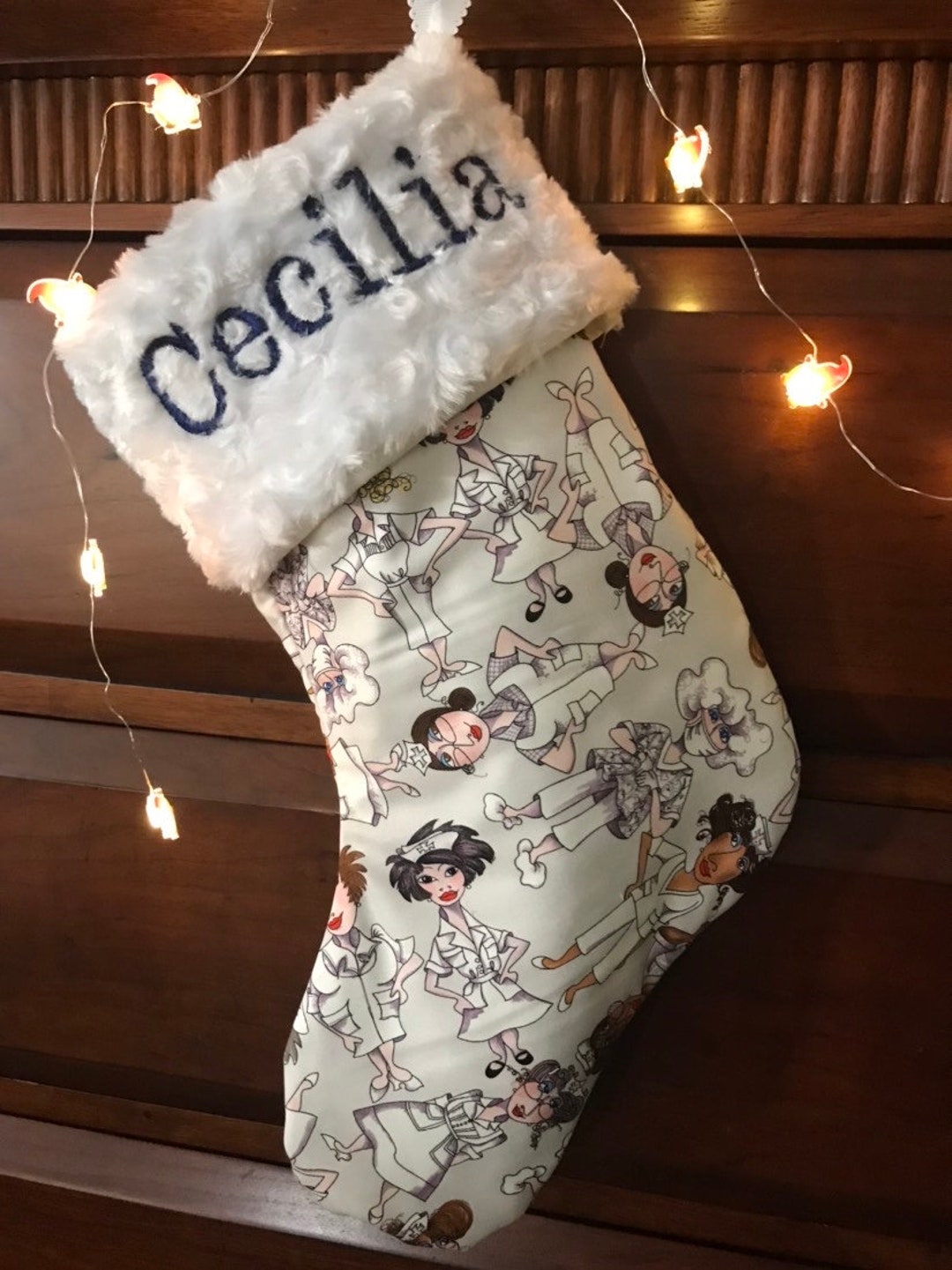 Medical, RN, Nurse, or Doctor, Personalized Christmas Stocking 16 ...