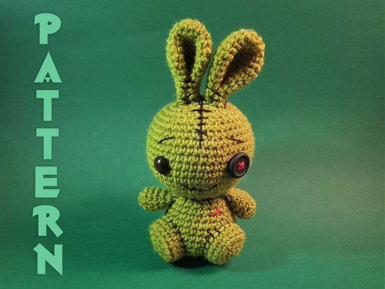 Halloween Zombie Bunny Rabbit Crochet Pattern Cute & - Etsy