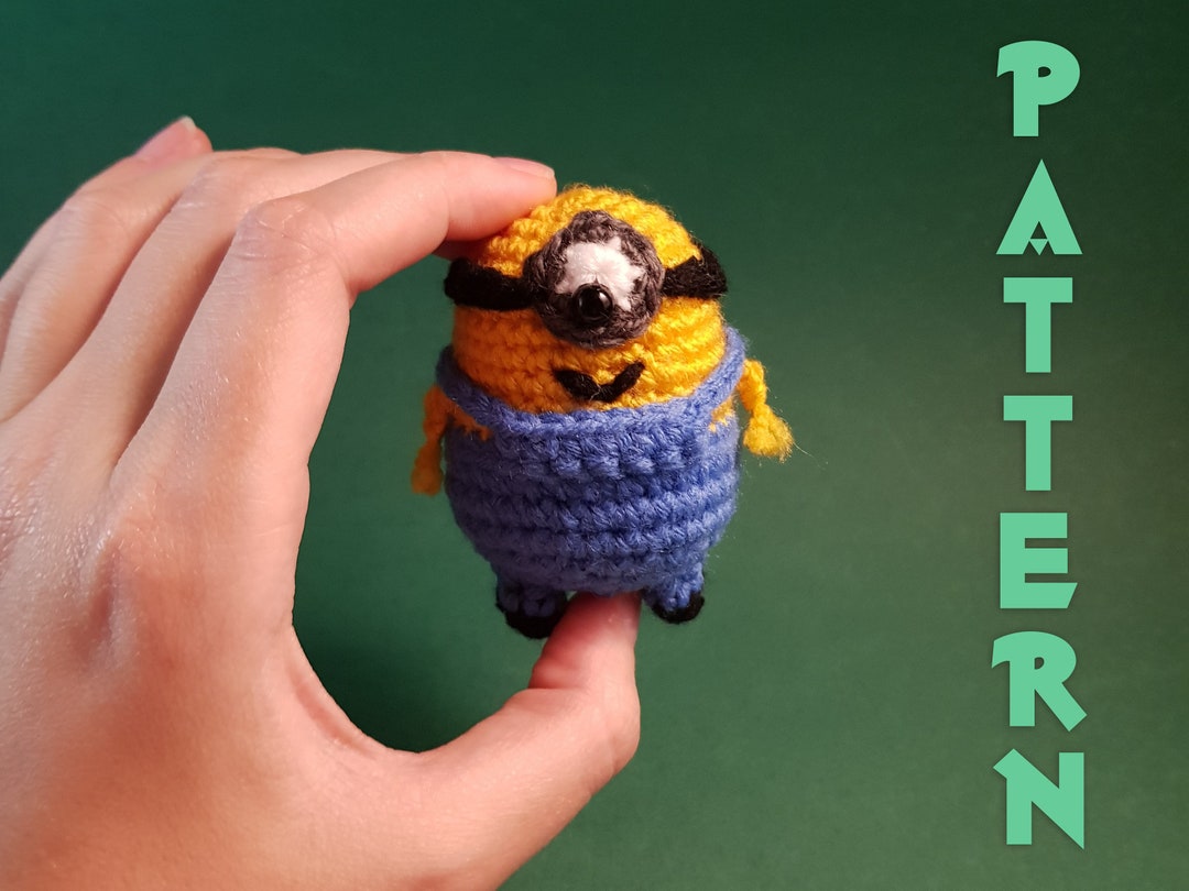 Minion Keychain Crochet Pattern - Small Toy - Accessory - Etsy